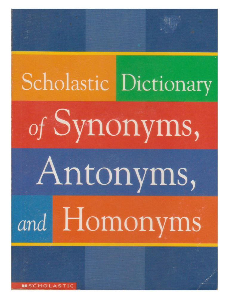 Scholastic Dictionary of Homonyms_Extract | PDF