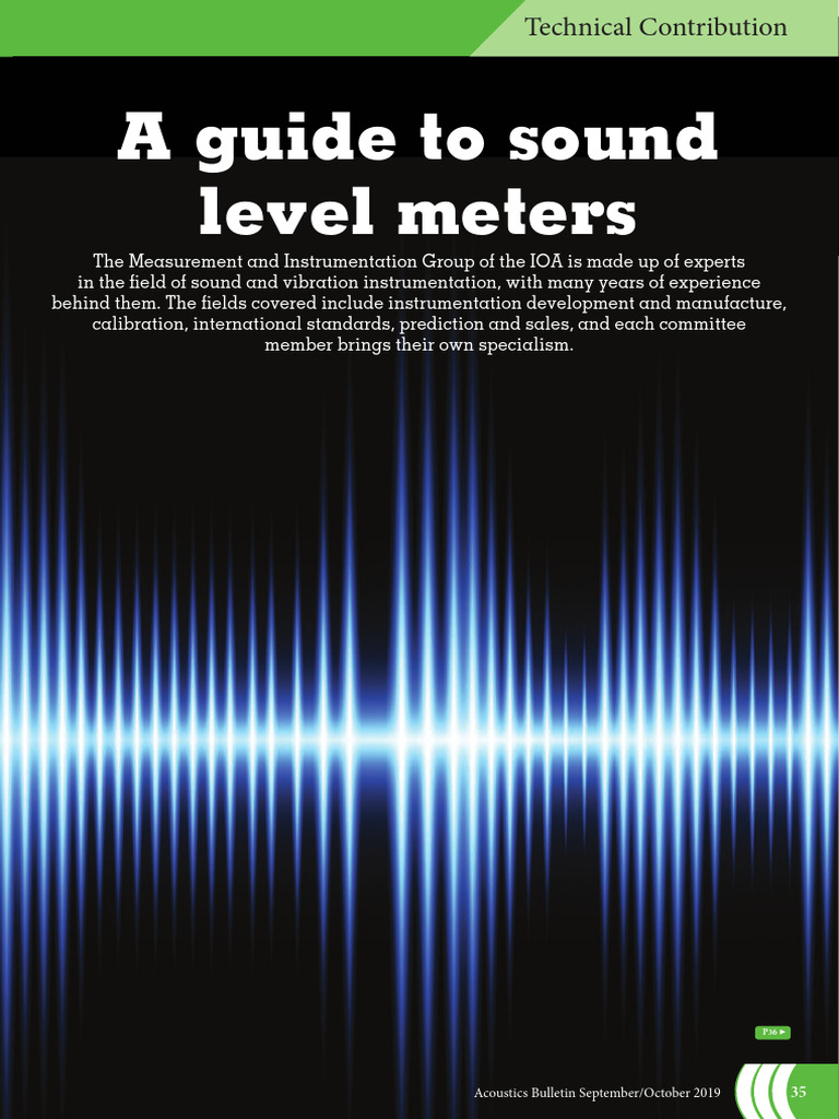 A Guide To Sound Level Meters | PDF | Calibration | Metrology
