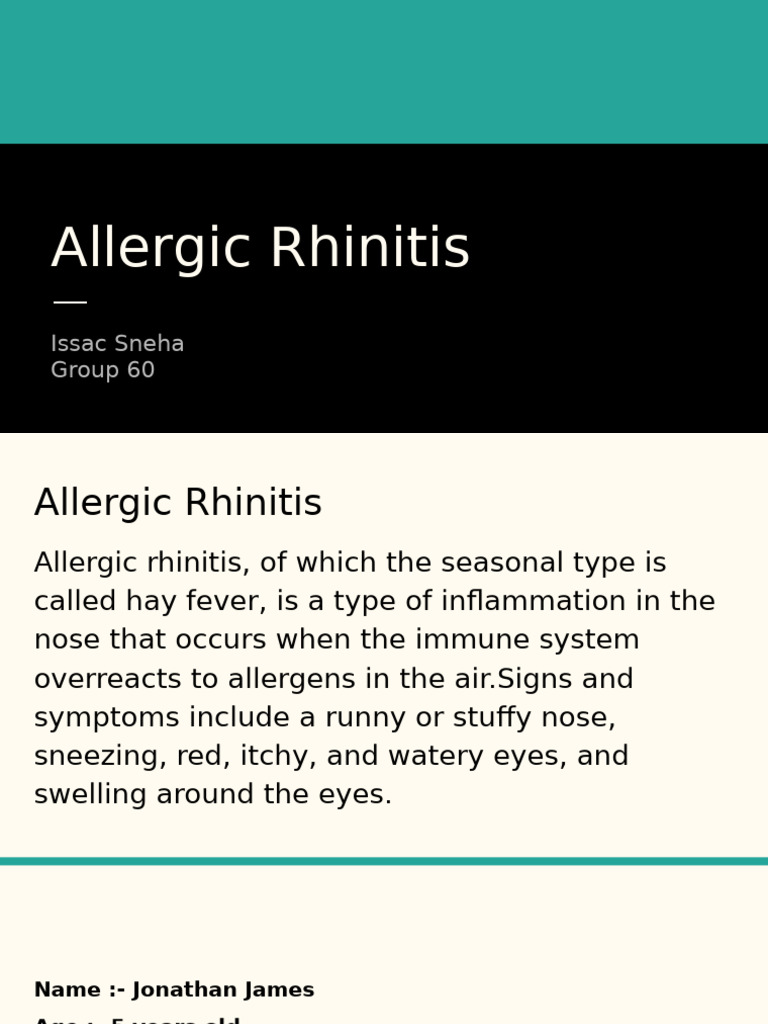 Allergic Rhinitis | PDF