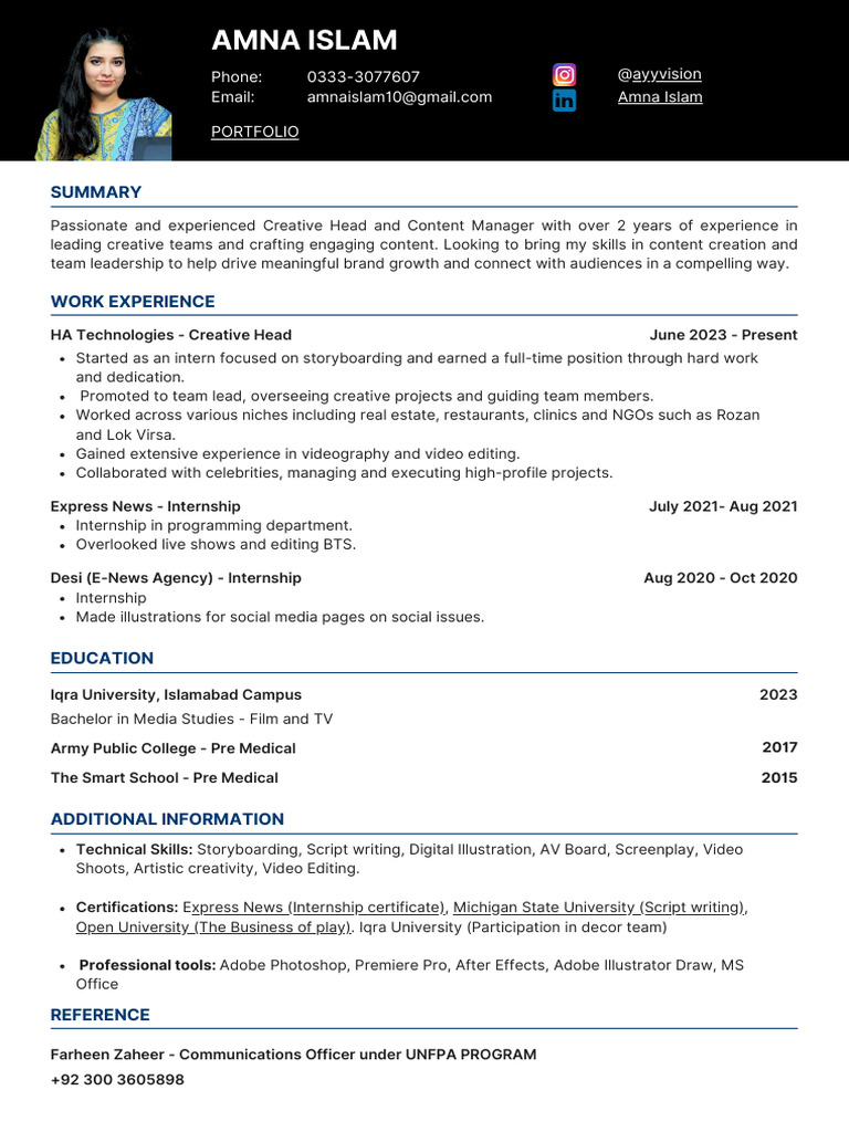 Amna's Resume | PDF