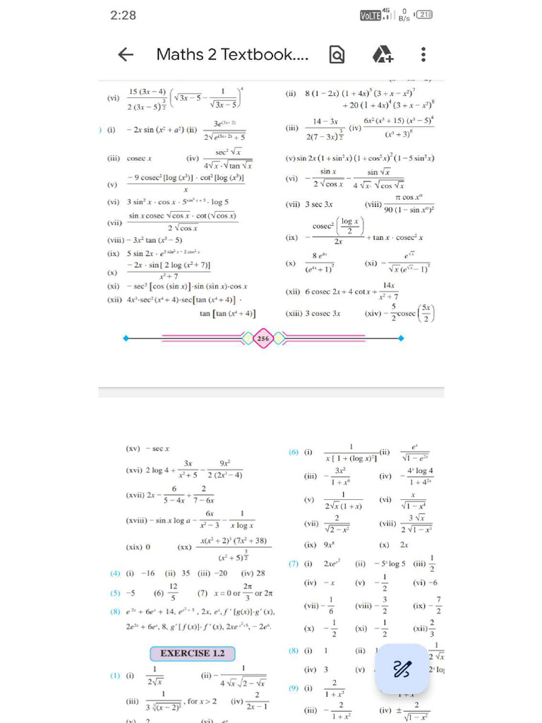 Maths 1 Problems and Solutions | PDF