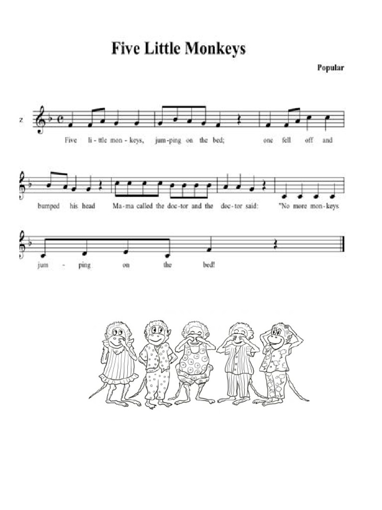 Five Little Monkeys | PDF