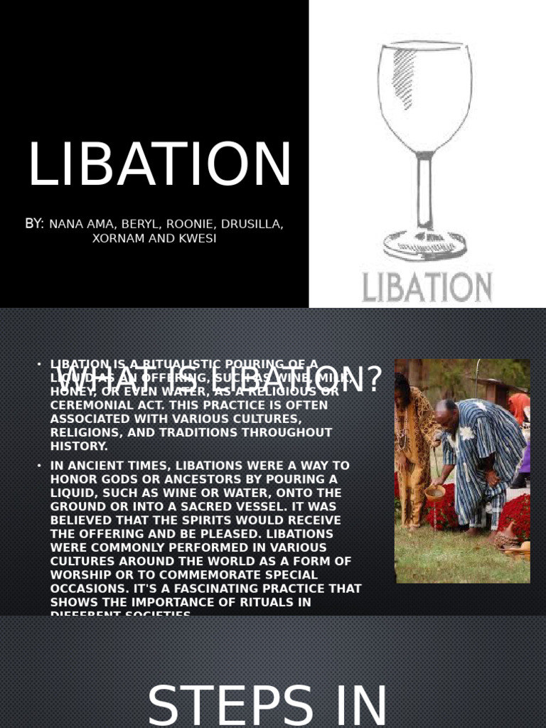 LIBATION and FESTIVALS | PDF