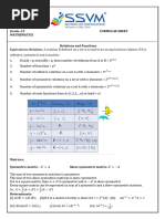 Algebra I - GA Milestones Formulas PDF | PDF | Mean | Quadratic Equation