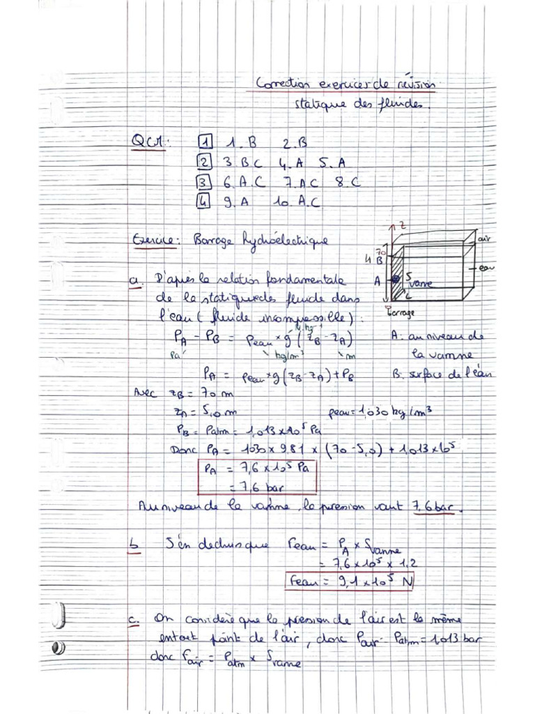 Correction Exercice Supp P5 1spe | PDF
