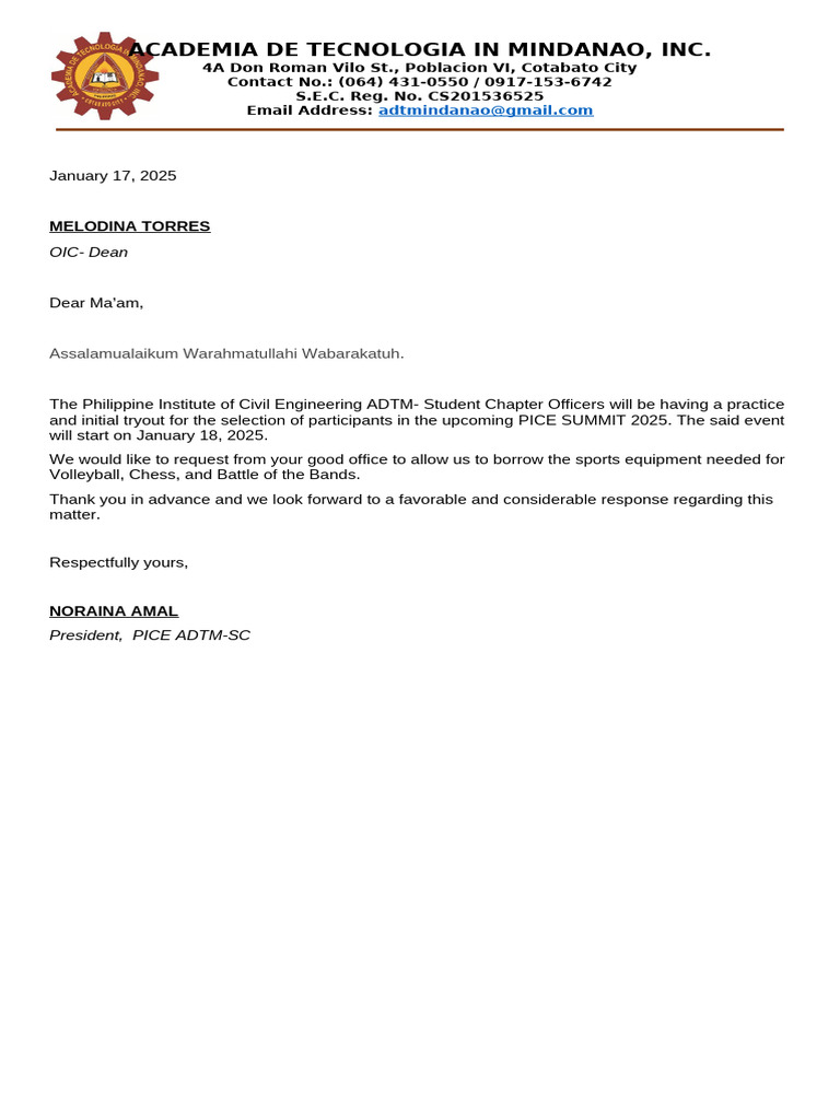 Letter of Request | PDF