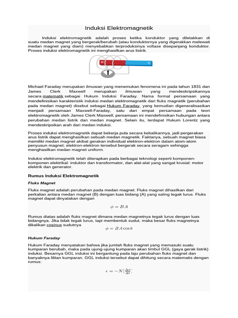 Induksi Elektromagnetik | PDF