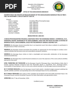 BDC SB Resolution Approving and Adopting The 3 Year BDP | PDF