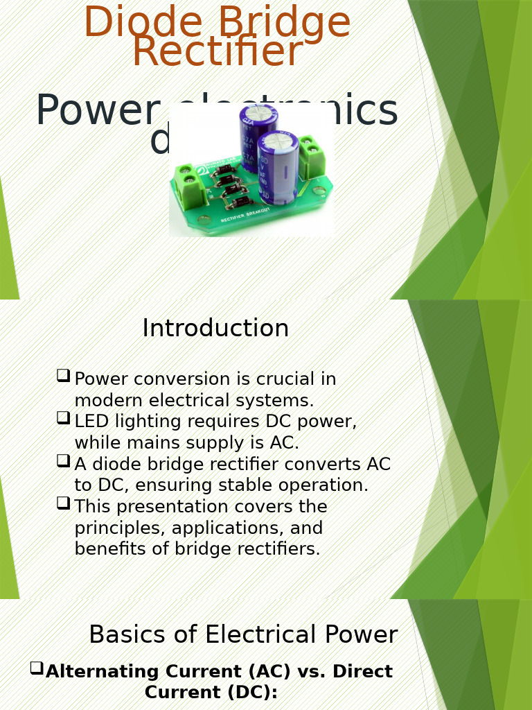 Diode Bridge Rectifier Power Assignment | PDF | Rectifier | Direct Current