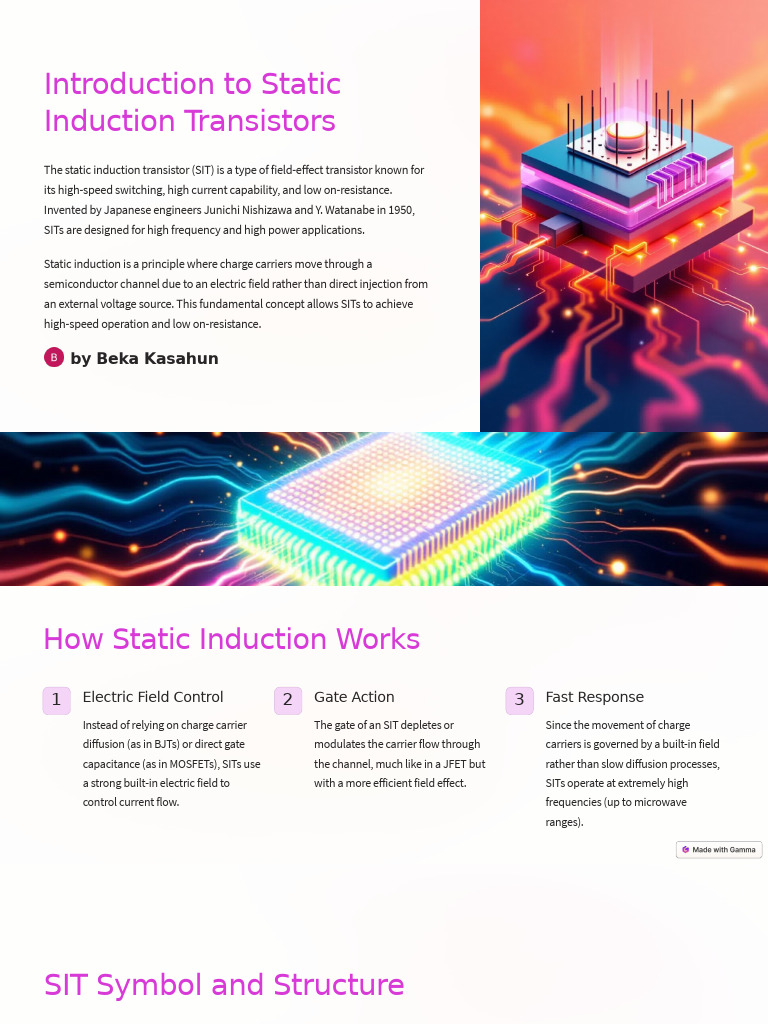 Introduction To Static Induction Transistors | PDF | Field Effect ...