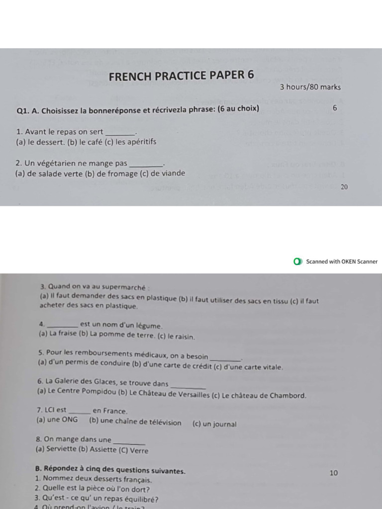 Practice Paper 6 | PDF