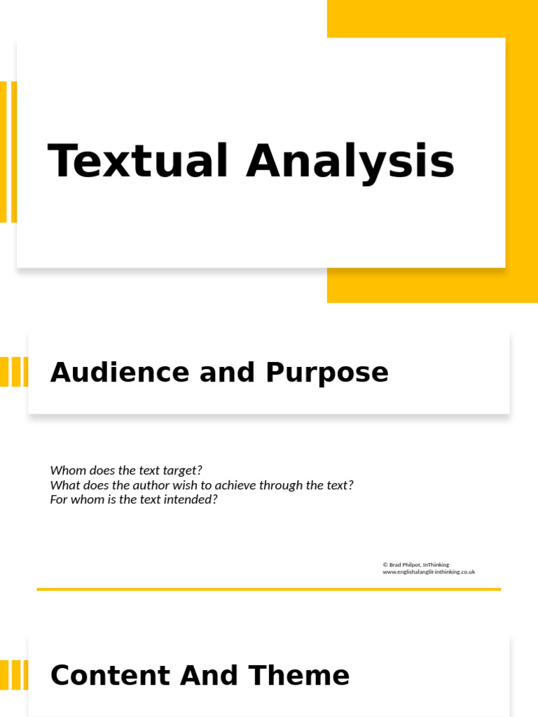 Textual Analysis Unit Presentation | PDF | Speech | Logos