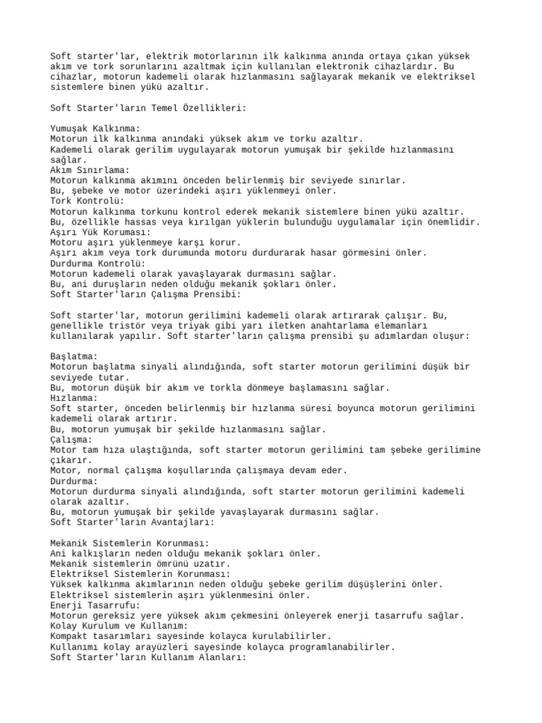 Soft Starter | PDF