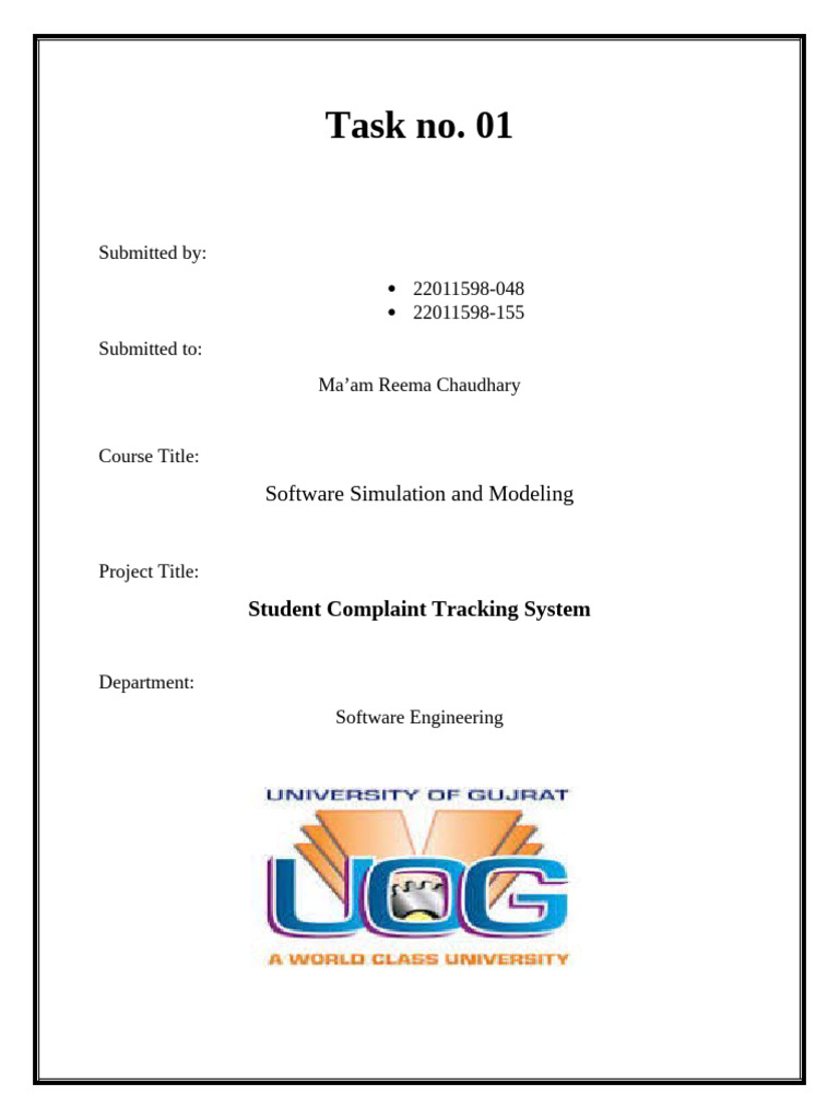 Student Complaint Tracking System | PDF