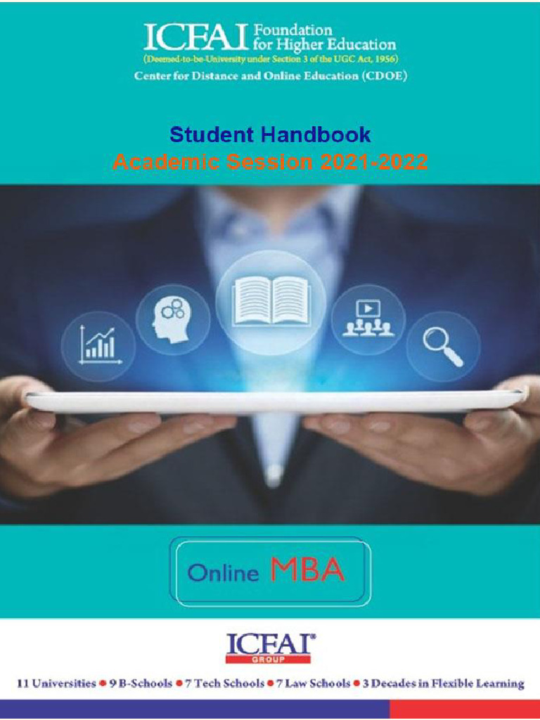 Online MBA - Student Handbook - Batch 3 | PDF | Learning | Educational ...