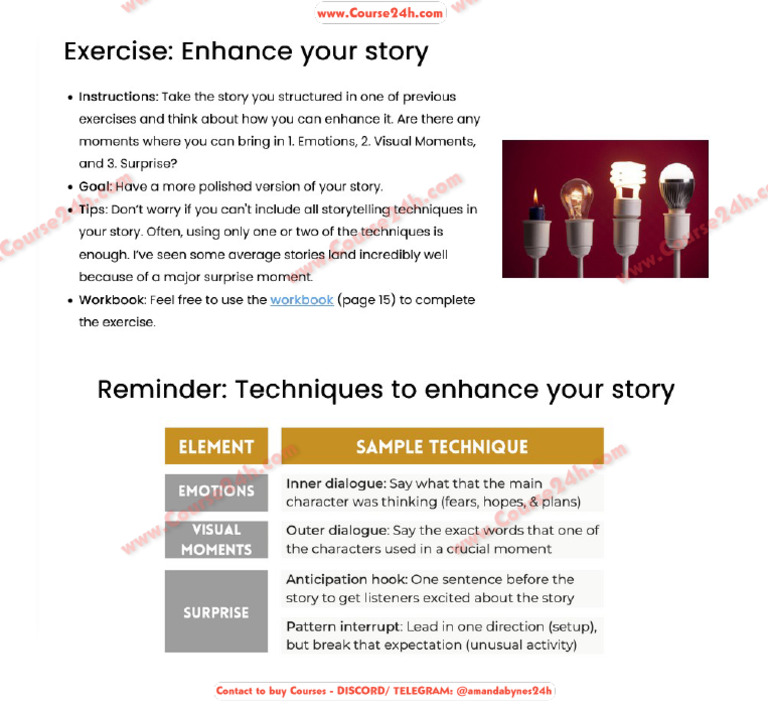 07-Exercise Enhance Your Story | PDF