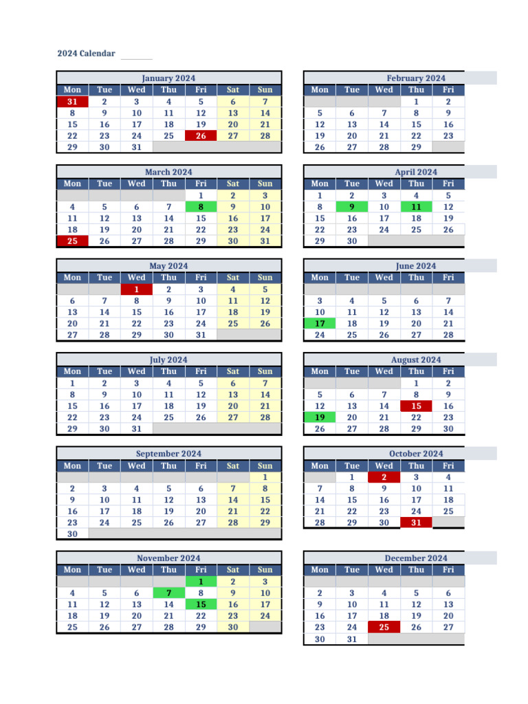 CPIC Leave Tracker-2024 | PDF | Observances | Holidays