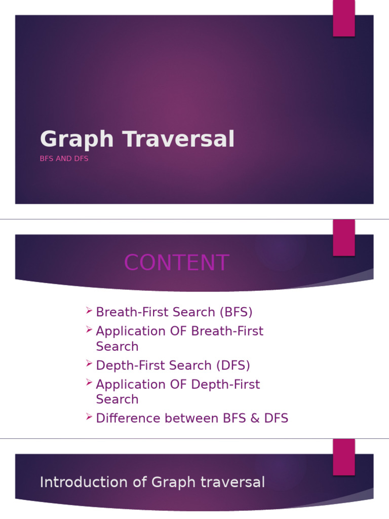 Graph traversal presentation of DSA | PDF | Computational Complexity Theory | Algorithms