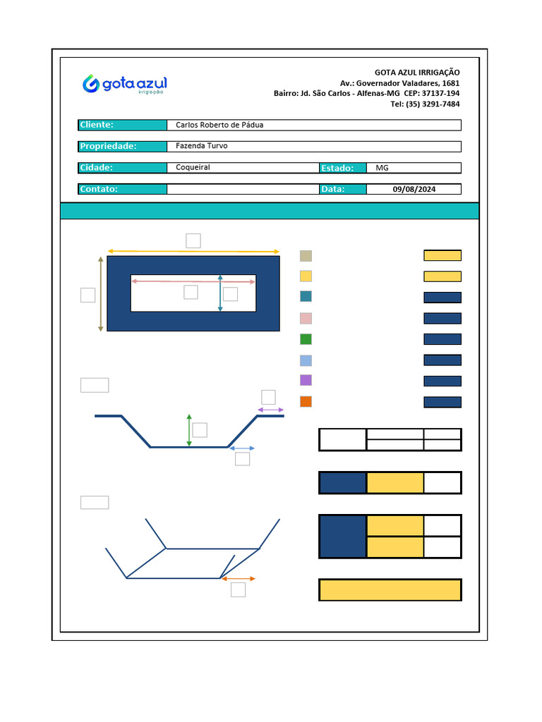 06 - Calculo Do Reservatório - 30000m3 | PDF