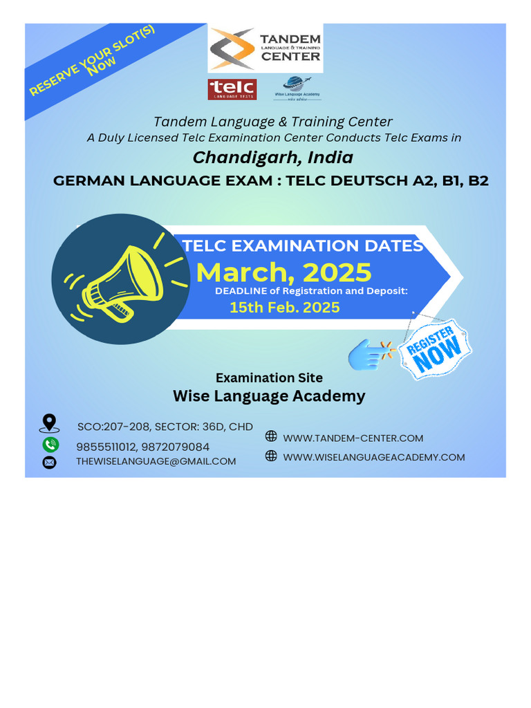 Wise Telc Exam Adv March PDF | PDF