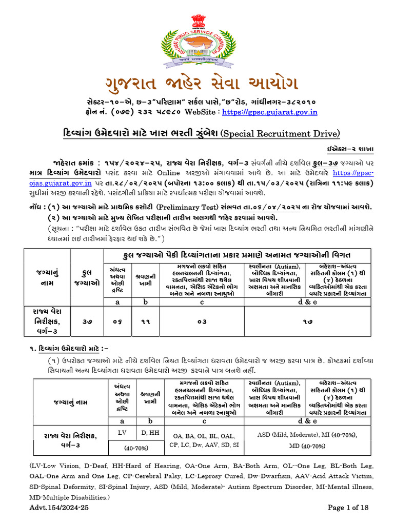 GPSC 202425 154 | PDF