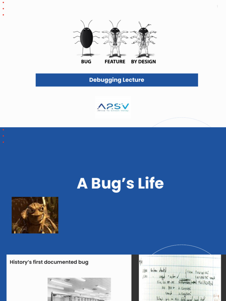 Debugging Lecture | PDF | Debugging | Software Bug Debugging Lecture | PDF | Debugging | Software Bug