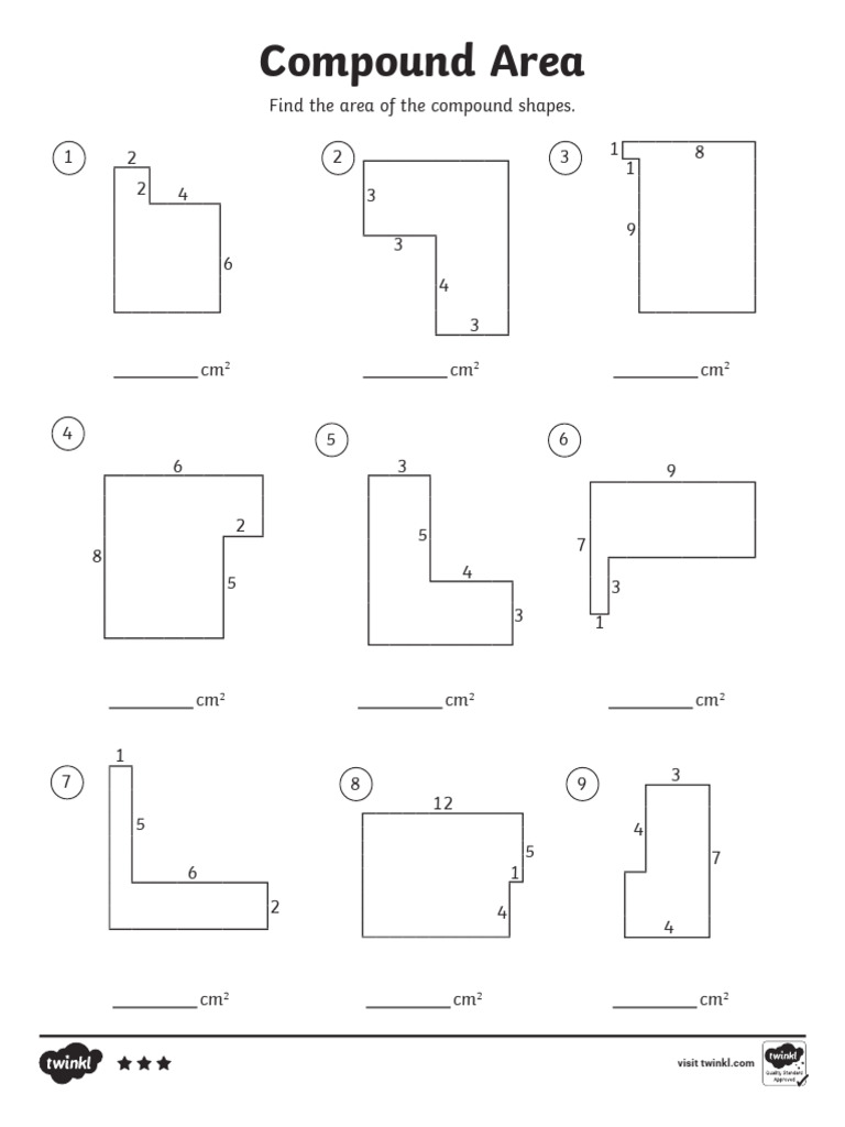 Compound Area Worksheet Activity | PDF