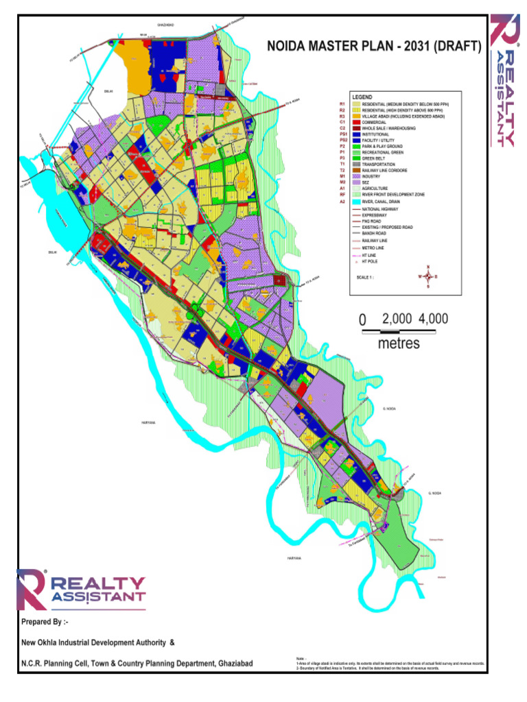 Noida 2031 Master Plan Map | PDF