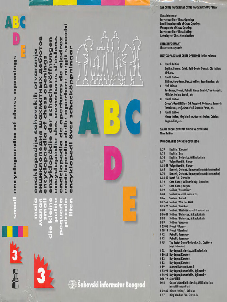 Encyclopedia of Chess Openings ABCDE (3ra Ed.) (2010) | PDF