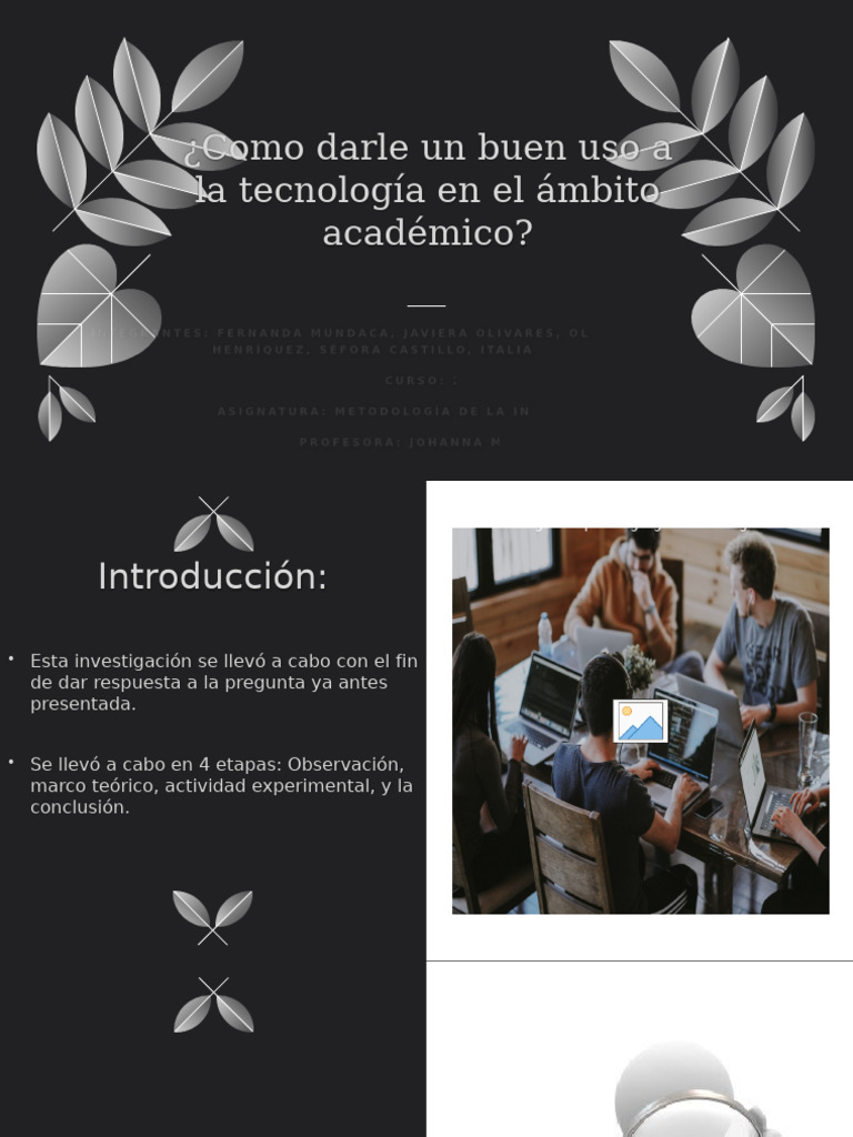 Como darle un buen uso a la tecnología 2c | PDF