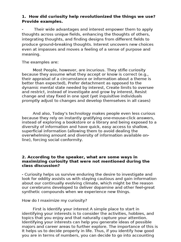 (Entrep) 1 | PDF | Curiosity | Mind