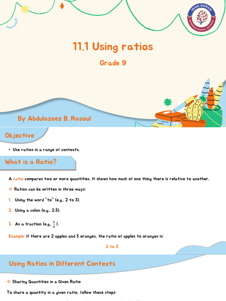 11.1 Using Ratios | PDF