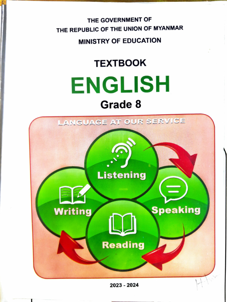 Grade 8 English Textbook 2023-2024 | PDF | English Language | Linguistics