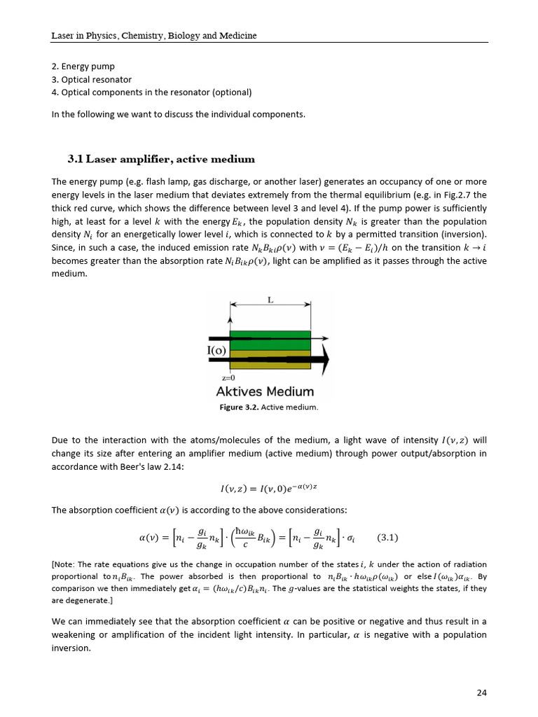 Script_3_2024 | PDF | Laser | Electromagnetic Radiation