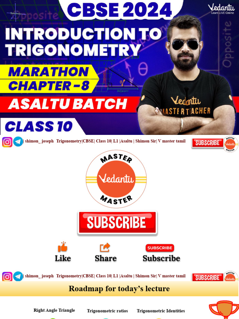 CBSE Class 10 Trigonometry Guide | PDF | Trigonometry | Trigonometric ...
