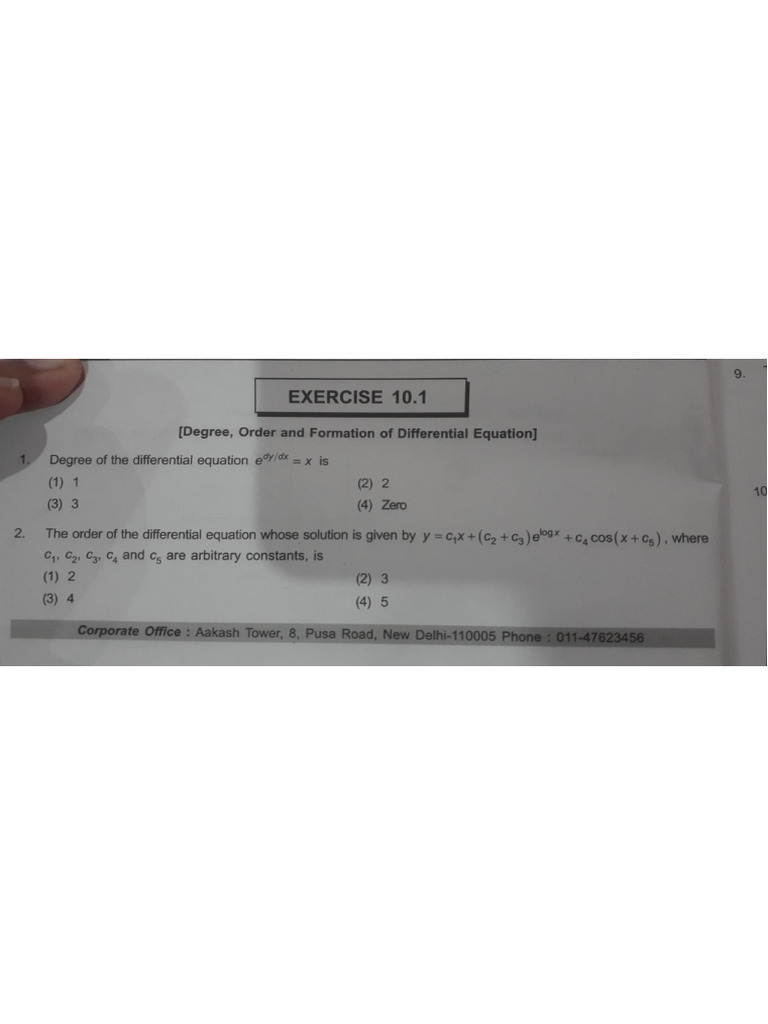 Differential Equation Exercises and Step2 (1) | PDF