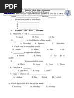 NGSA Practice Test Science Paper 1 - 29th March, 2025 | PDF | Blood | Foods