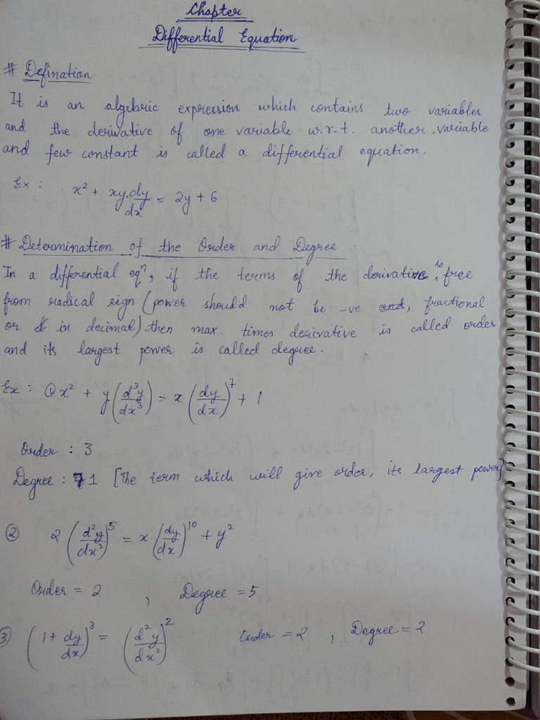 Differential Equation 1 | PDF