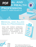 Allied Health Professionals Overview | PDF | Health Care | Medical Imaging