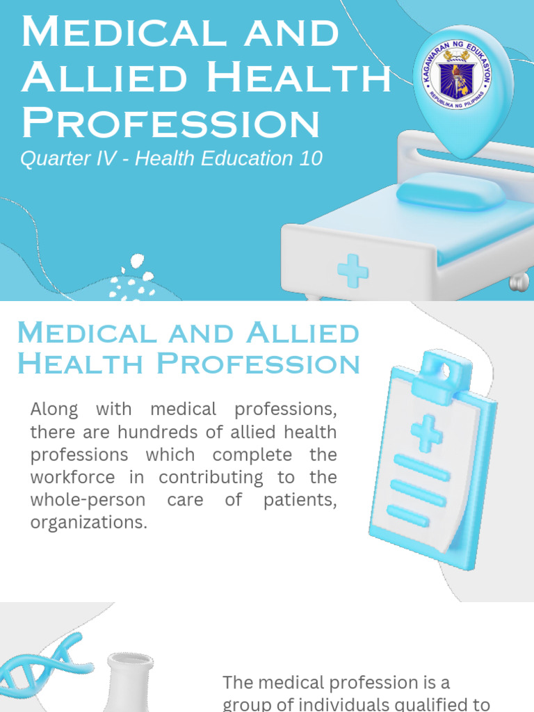Medical and Allied Health Profession | PDF | Health Professional ...