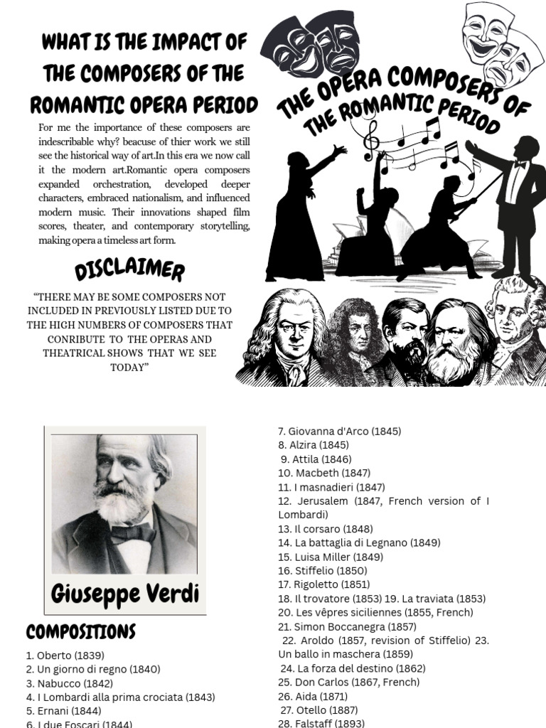 Romantic Opera Composers - 20250216 - 183620 - 0000 | PDF | Opus Number ...