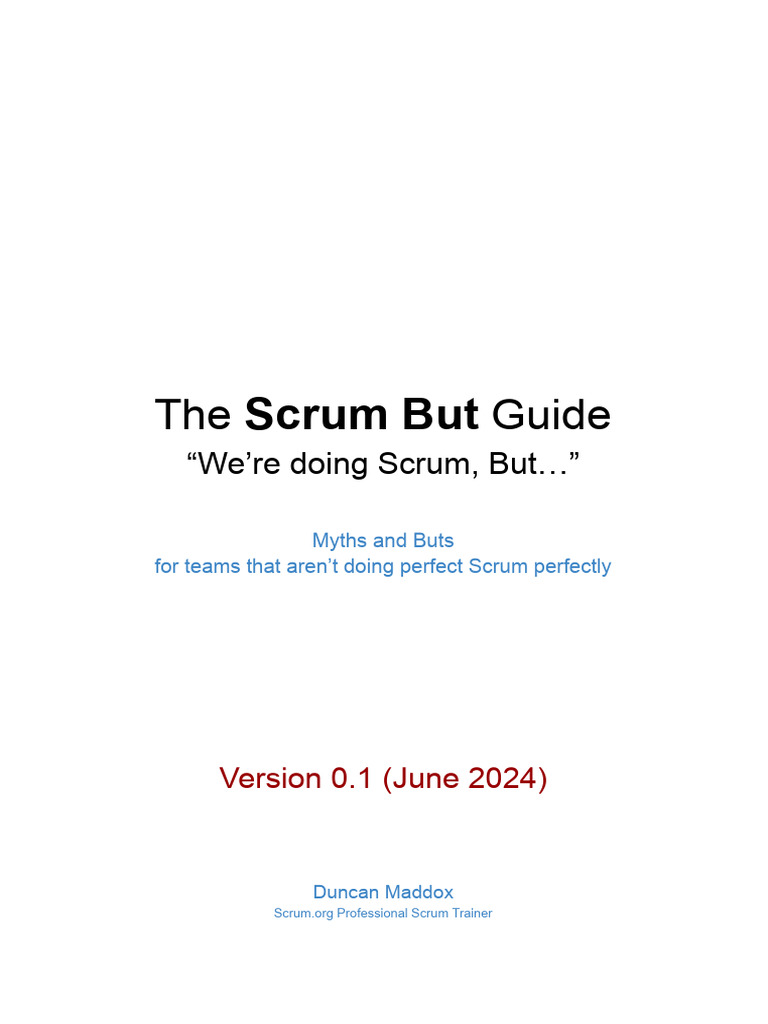 The Scrum but Guide | PDF | Scrum (Software Development) | Agile ...