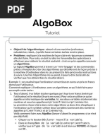 Manuel Algobox | PDF | Structure de contrôle | Informatique