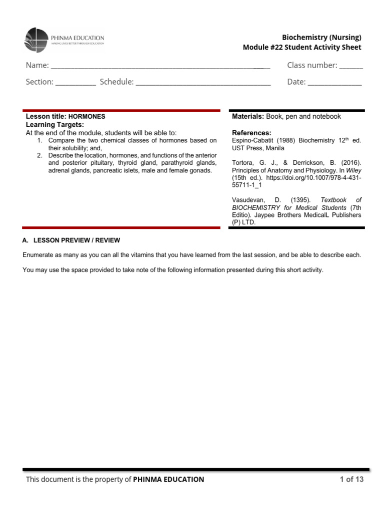 BIO 024 - SESSION 22 SAS NURSING (NEW FORMAT) | PDF | Luteinizing Hormone | Hormone