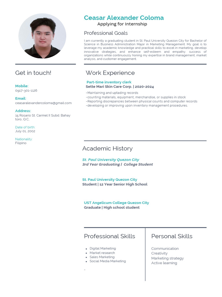 Coloma Ceasar | PDF | Business Economics | Business Process