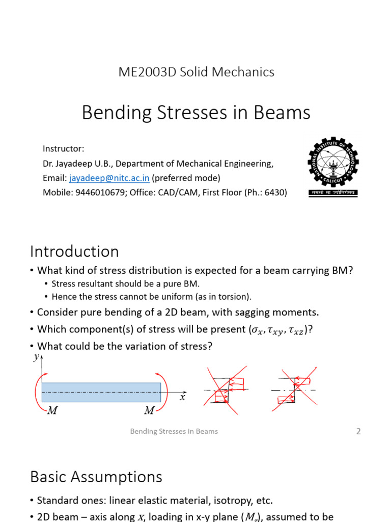 Lecture-21_Bending-Stresses | PDF