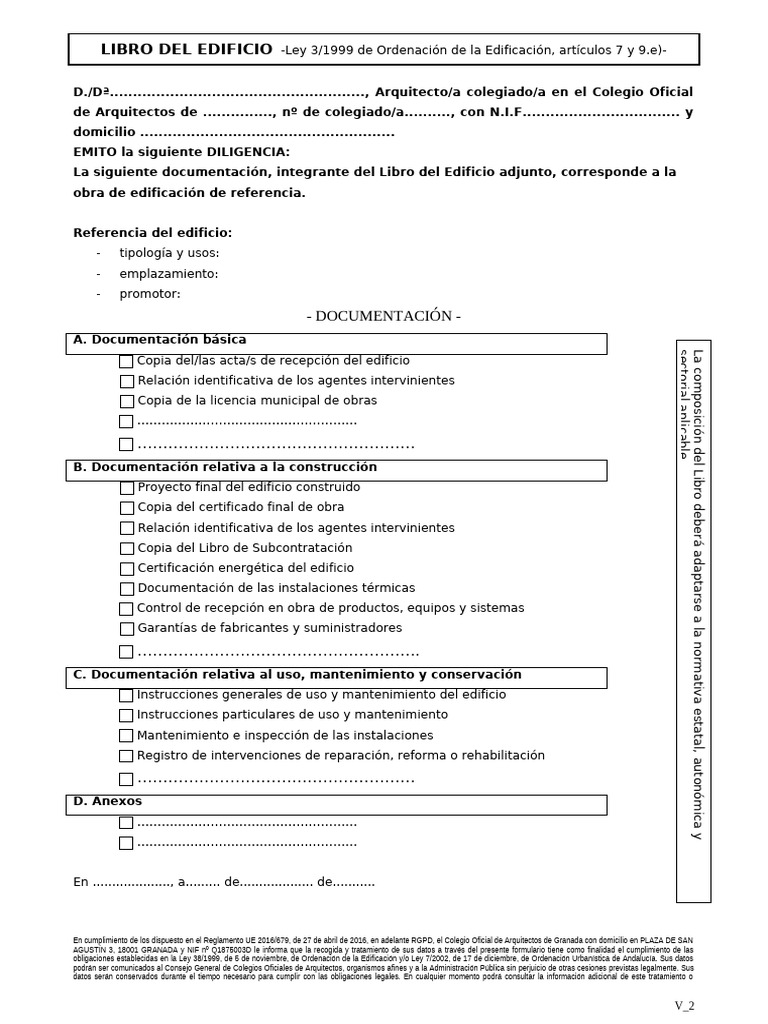 20-Libro Del Edificio | PDF