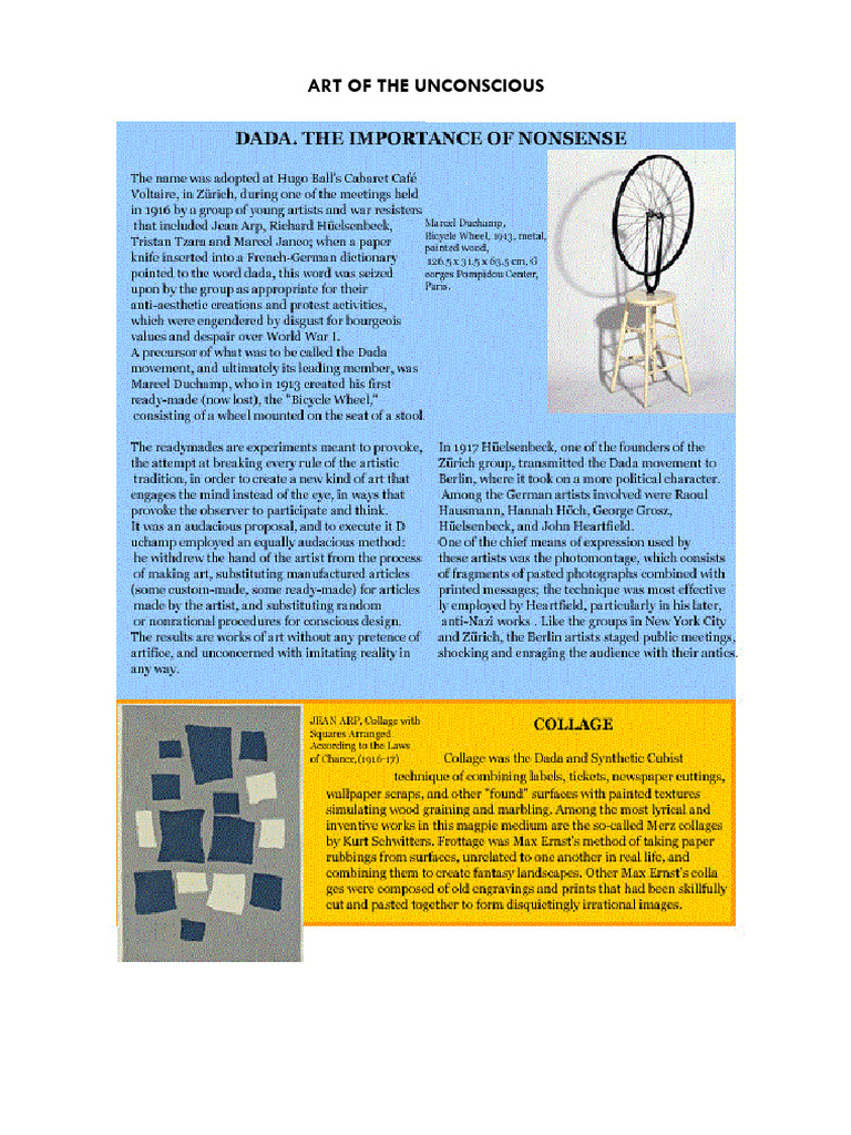 Art of The Unconscious | PDF