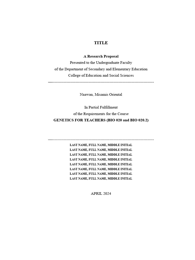 Proposal Paper Final Output | PDF | Data | Scientific Method
