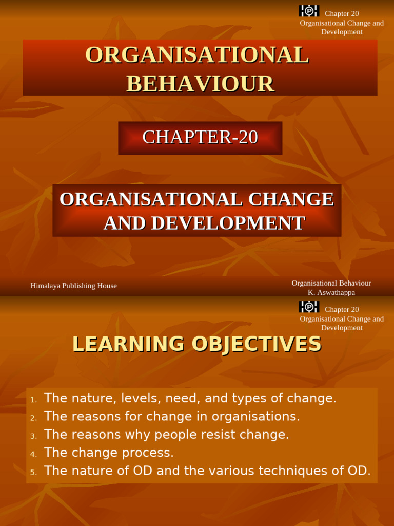 Chapter 20 | PDF | Organizational Behavior | Business